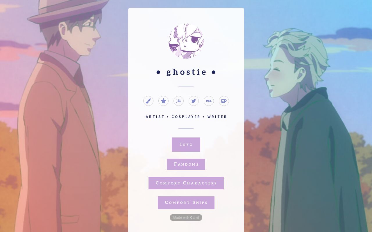 Ghostie's Carrd
